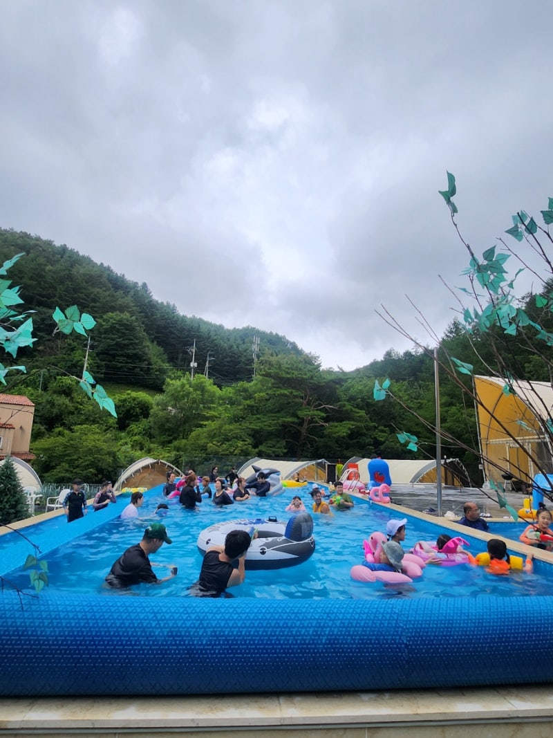 무주 덕유산 글램핑 더 스위트 펜션 야외수영장에서 여름휴가 즐기기 네이버 블로그