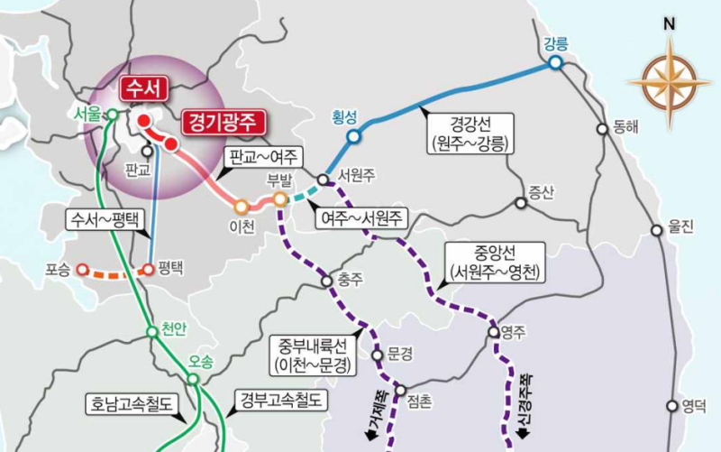 수서광주복선전철수서광주선 노선도 및 착공 개통 계획 네이버 블로그