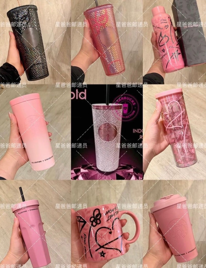 내가 사려고 정리한 블랙핑크 스타벅스 프로모션 메뉴 Md 굿즈 텀블러 머그컵 토트백 여권케이스 키링 실물사진