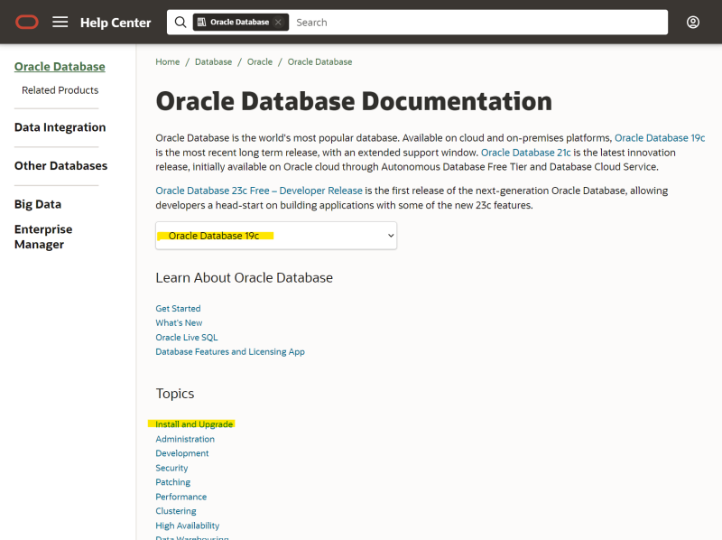 Oracle Installation 리눅스에 오라클다운 (oracle19) : 네이버 블로그