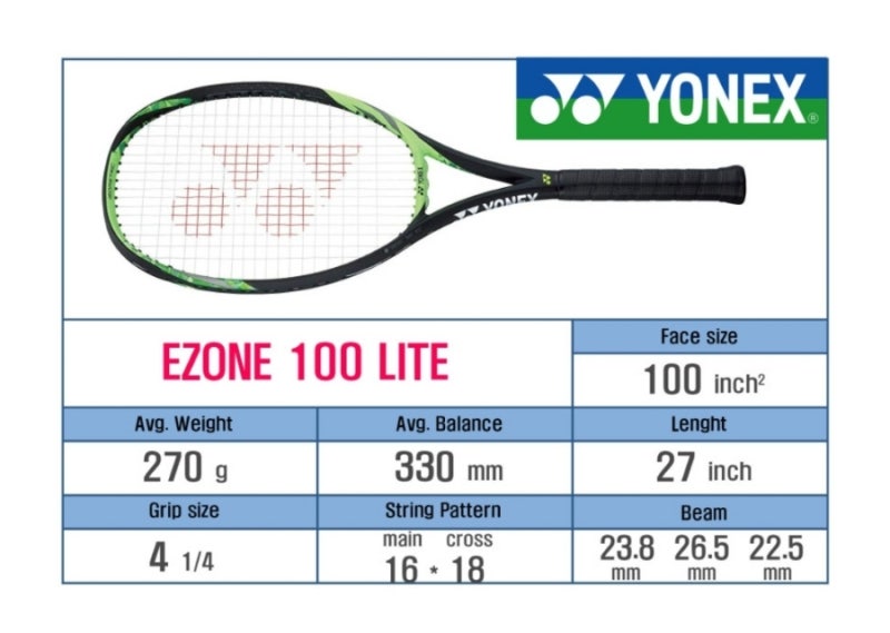 [테니스라켓 비교] 요넥스 E-ZONE 100L vs 바볼랏 퓨어드라이브 팀 (2) : 네이버 블로그