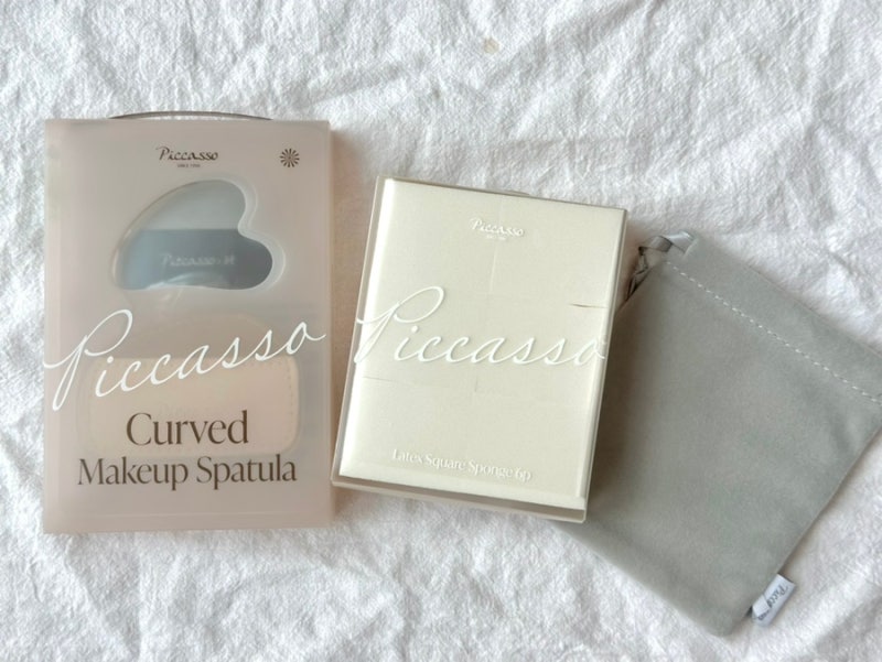피카소 커브드 메이크업스파츌라and라텍스 스퀘어 메이크업 스펀지 네이버 블로그