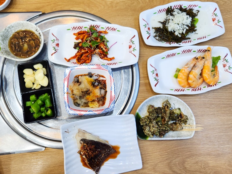 군산 선유도 선유도 맛집회 정식 먹은 내돈내산 후기 선유횟집 네이버 블로그