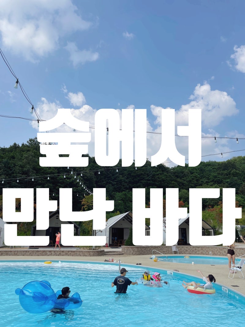 아이와 여행멋진 수영장 갖춘 신상 포천 글램핑 숲에서 만난 바다 네이버 블로그