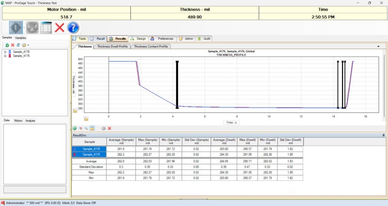 [Progage Touch Thickness tester] 종이, 플라스틱 필름, 티슈 및 타월, 부직포 및 직물 재료 두께 ...