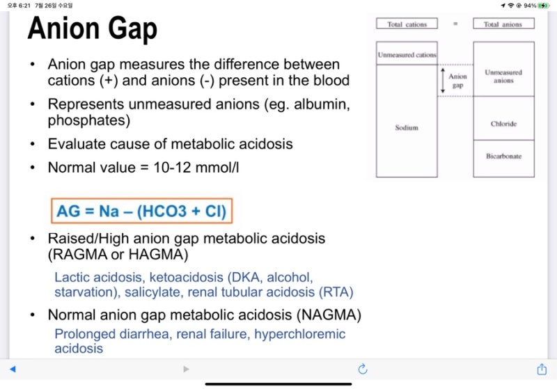 ABGA 정상수치, 해석 심화과정 공부하기 : 네이버 블로그