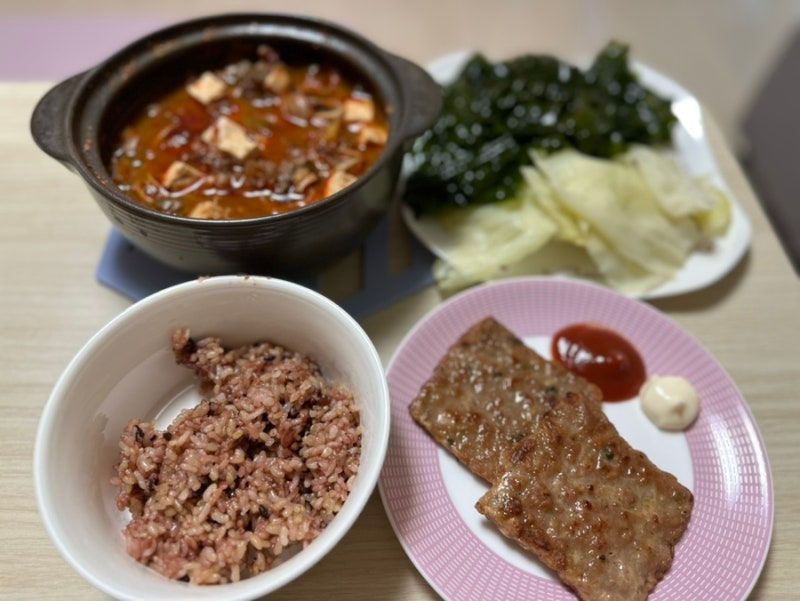 임신후기 32주 33주차 임산부 이주일간 집밥기록 두부김치 김치말이국수 된장찌개 감자전 네이버 블로그