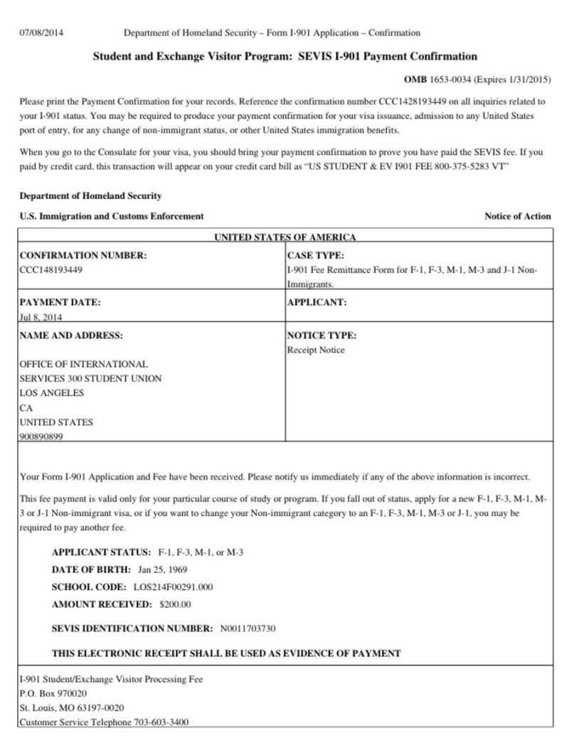 [미국 교환학생] J1/F1 비자신청 과정 총정리 : 네이버 블로그