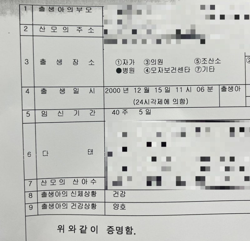 한졈두졈 태어난 시간 찾기 출생증명서 조회 나의 근본을 찾아서•• 출생증명서 안양법원 27세이상출생증명서