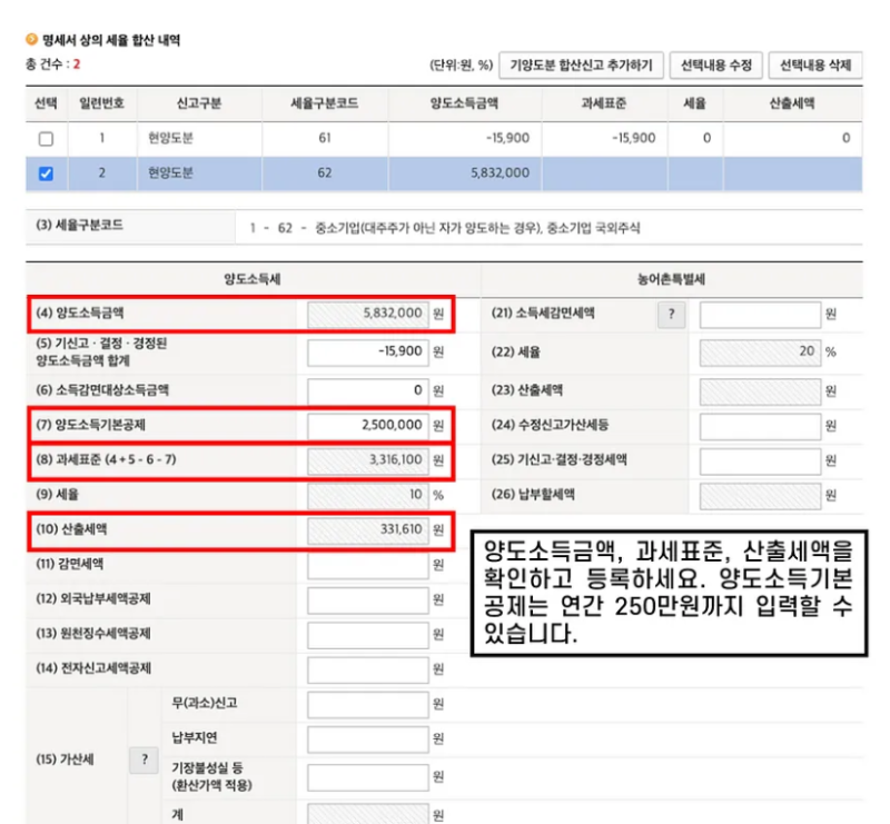 비상장주식 양도소득세 신고 방법은홈텍스세율신고기한 네이버 블로그
