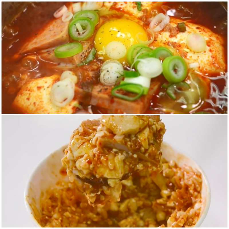 편스토랑 어남선생 류수영 스팸순두부찌개 레시피 간단 스햄 순두부찌개 끓이는법 요리 네이버 블로그
