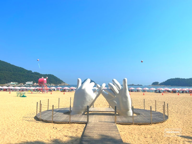 남해 상주 은모래비치 해수욕장 샤워 준비물 파도 대여 네이버 블로그