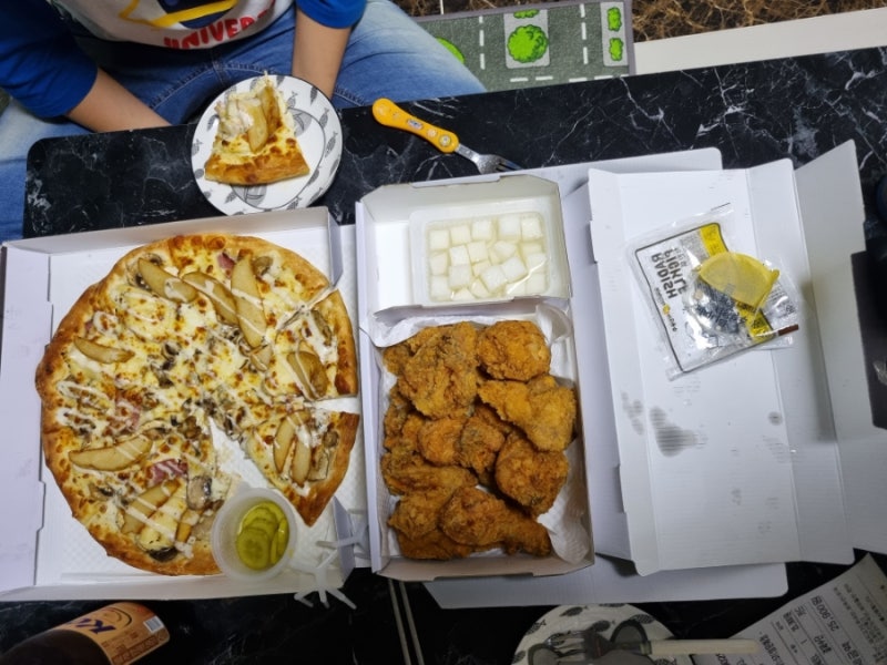 피자나라 치킨공주 더블 포테이토 피치세트 가격 칼로리 영양정보 네이버 블로그