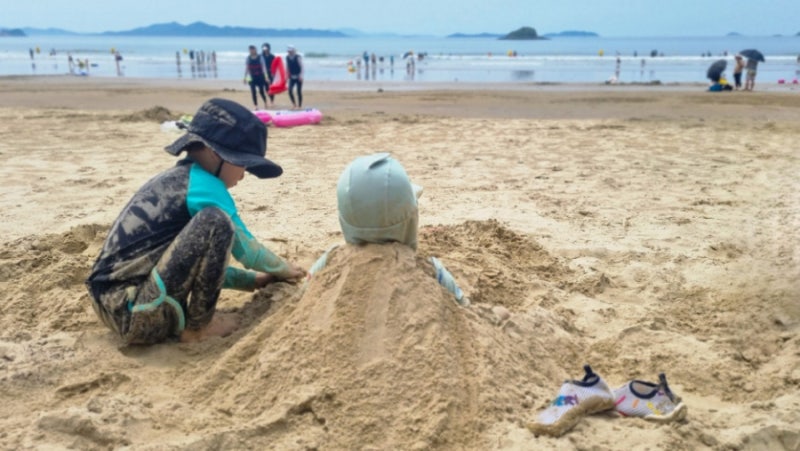 신안군 자은 백길해수욕장 모래놀이 하기도 좋았던 천사섬 신안의 바다 백길해변 샤워부터 주차까지 총정리 네이버 블로그