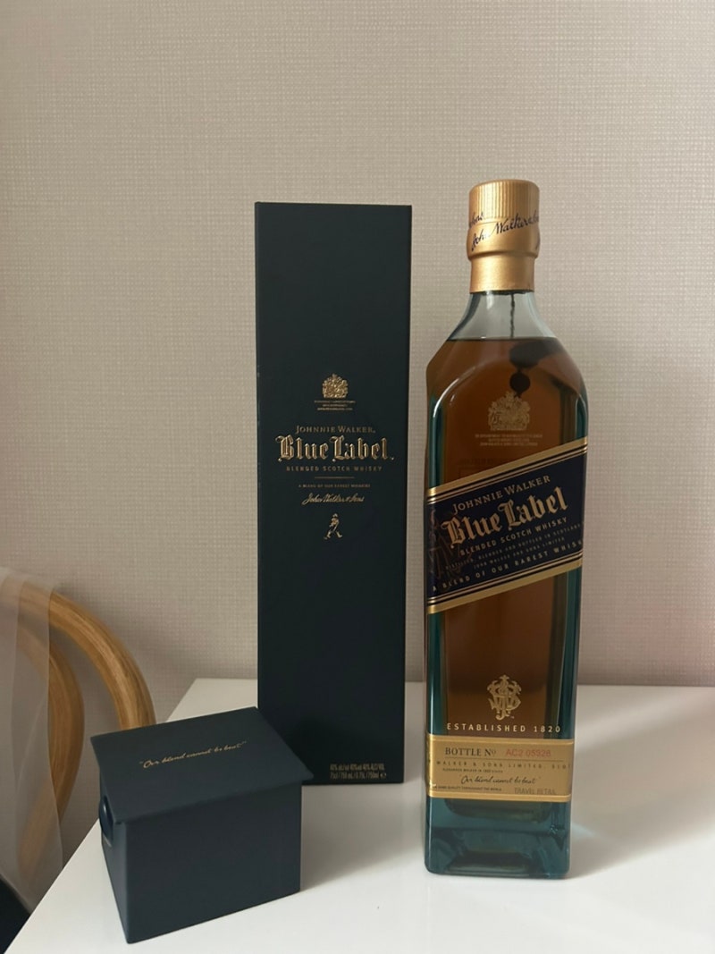 조니워커블루라벨 Johnnie Walker Blue Label (아시아나 기내 면세점구입 가격) : 네이버 블로그
