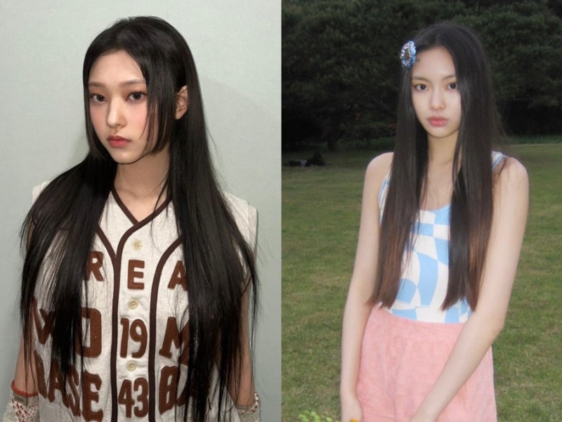 생머리 슬릭컷 슬릭펌 뜻 뉴진스 여자 연예인 긴머리 헤어스타일 네이버 블로그