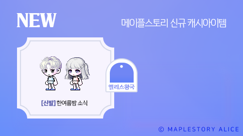 메이플스토리 신규캐시 추가 124기 잡로얄 한여름밤 세트 꿈의 항해 세트 아기 해달 모자 네이버 블로그