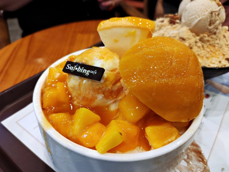 명동 빙수 카페 설빙 명동점 킹망고설빙과 신메뉴 인절미아이스크림설빙 Ft 신세계떡볶이 네이버 블로그