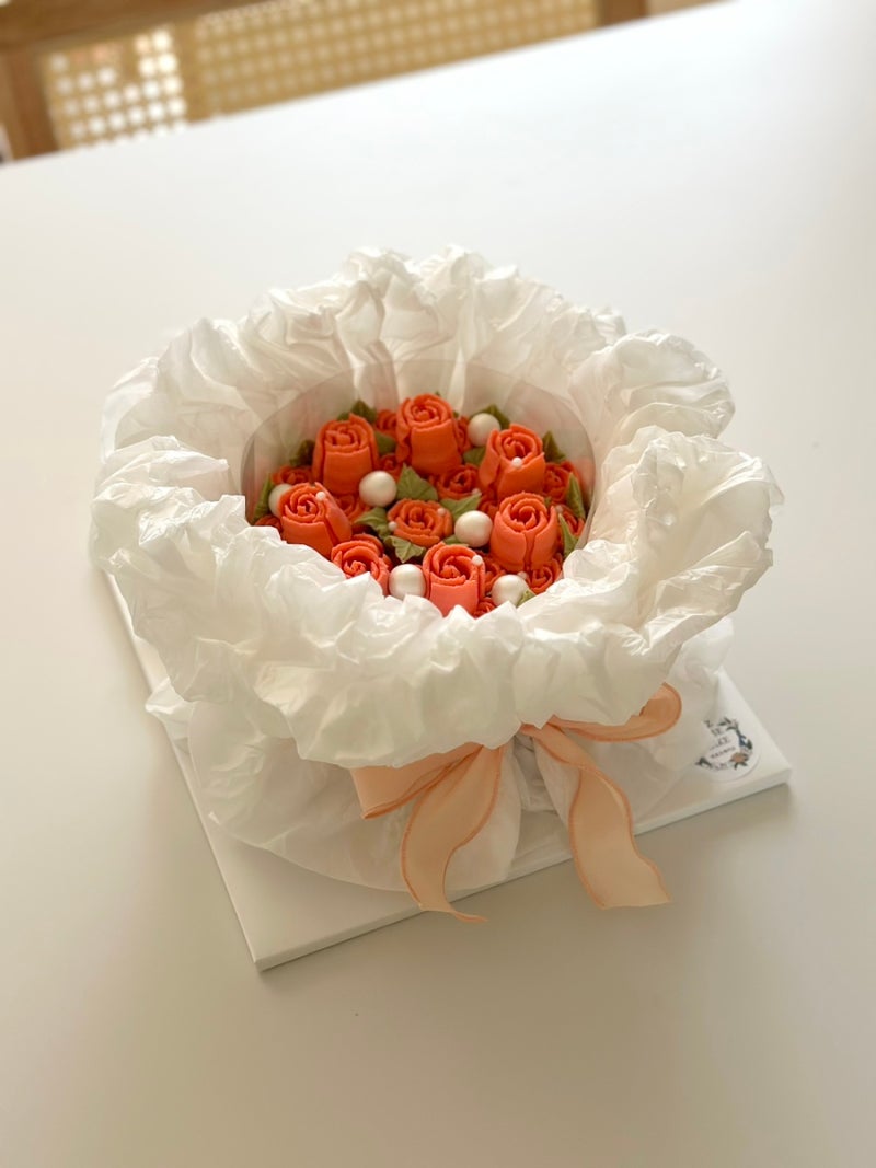 리로즈케이크 먹는 꽃다발을 선물하세요 💐 부천 앙금플라워 떡케이크 네이버 블로그