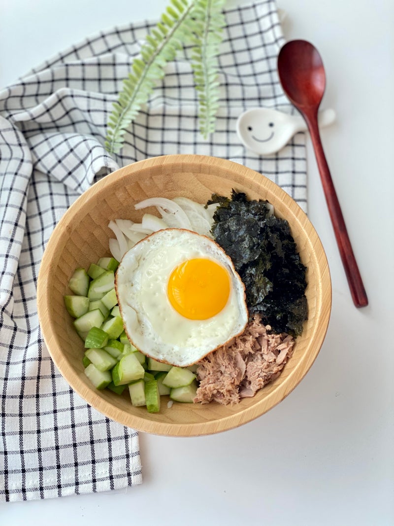 오이참치비빔밥 간장양념장 간단한 다이어트 비빔밥 만들기 네이버 블로그