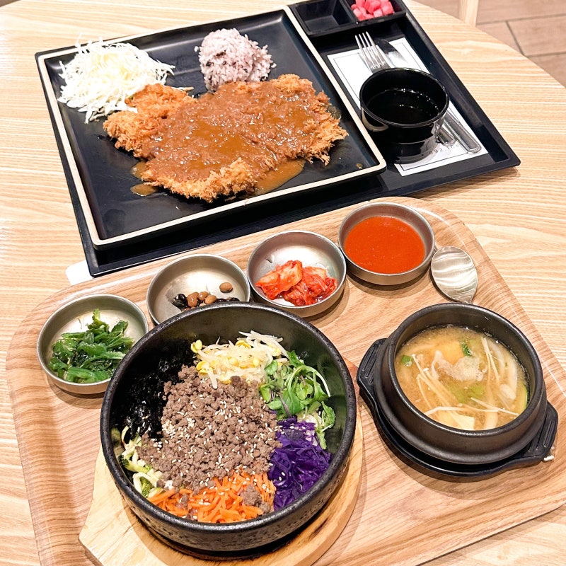 안성 스타필드 식당 푸드코트 돌솥비빔밥과 돈까스 가츠바 네이버 블로그