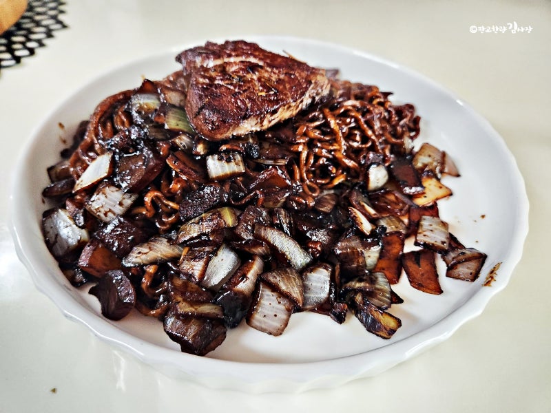 이연복 짜장면 짜파게티 레시피 조합 짜장라면 간짜장 처럼 맛있게 : 네이버 블로그