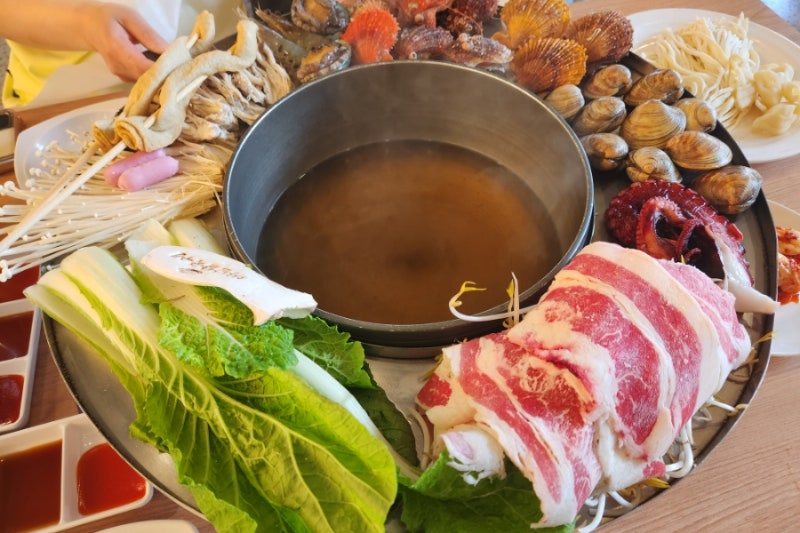 오이도 맛집 맛도 비주얼도 굿 꽃쟁반 바담칼국수 네이버 블로그
