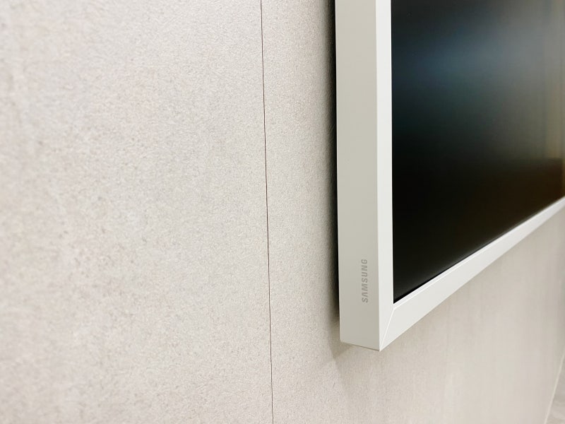 Tv벽걸이설치 삼성 더프레임 85 프레임 티비 벽걸이tv 네이버 블로그