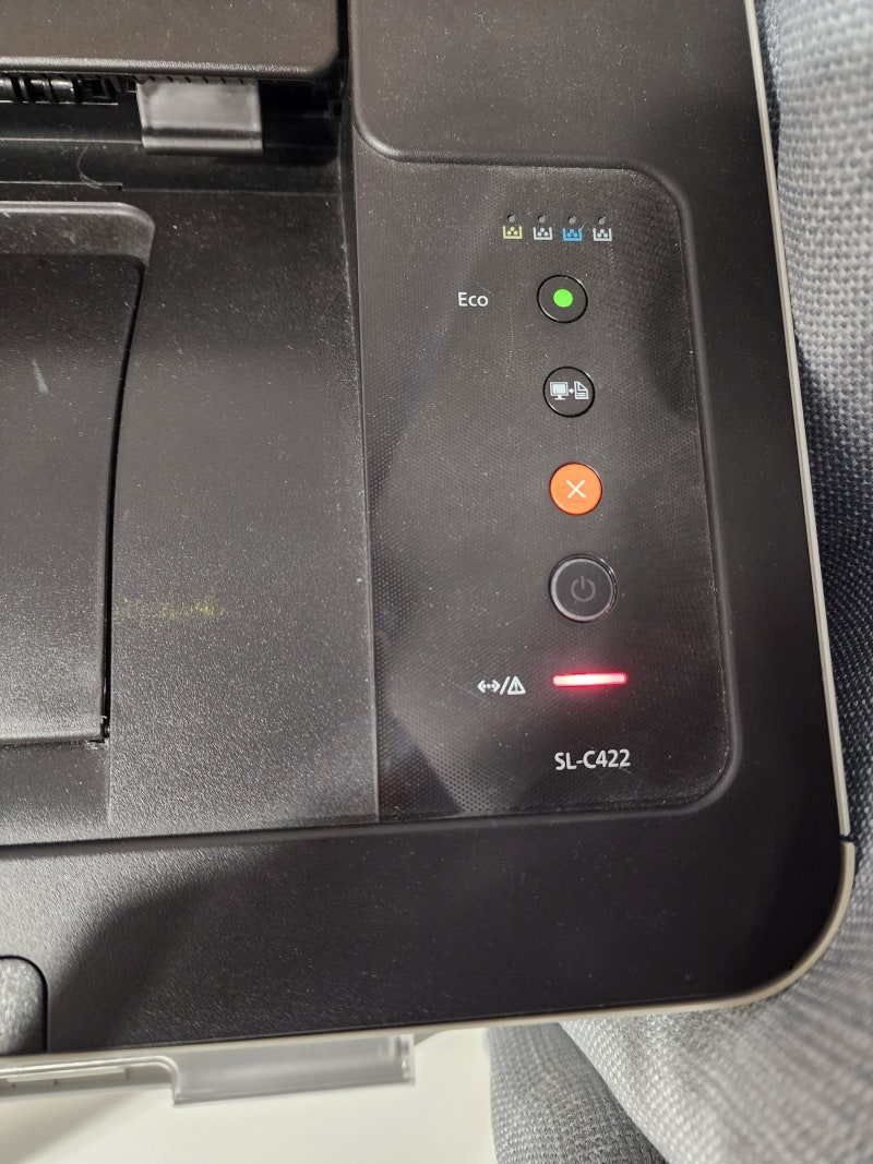 삼성프린터 폐토너통 교체하기 - 프린터에 빨간색 불이 들어왔을때 해결방법#SL-C422#W406#내돈내산#재생토너 : 네이버 블로그