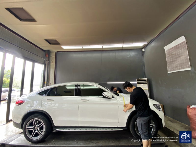 벤츠 Glc220d 휠수리 후 블랙유광 휠도색 레드 캘리퍼 도색 네이버 블로그