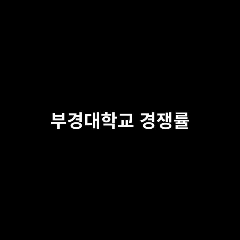 부경대 수시등급 입결 부경대학교 경쟁률 알아보기2023 네이버 블로그