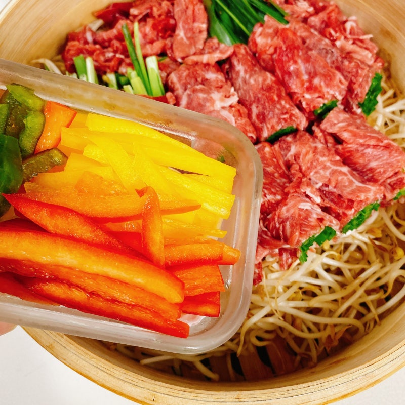 대나무찜기 소고기말이 연겨자소스 만들기 소고기부추말이찜 소고기 찜 요리 네이버 블로그