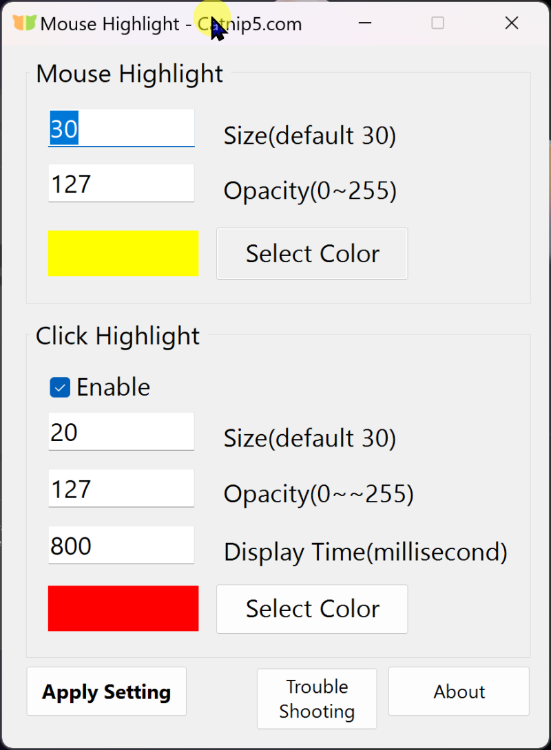 마우스 커서 강조해서 표시 - Mouse Highlighter : 네이버 블로그