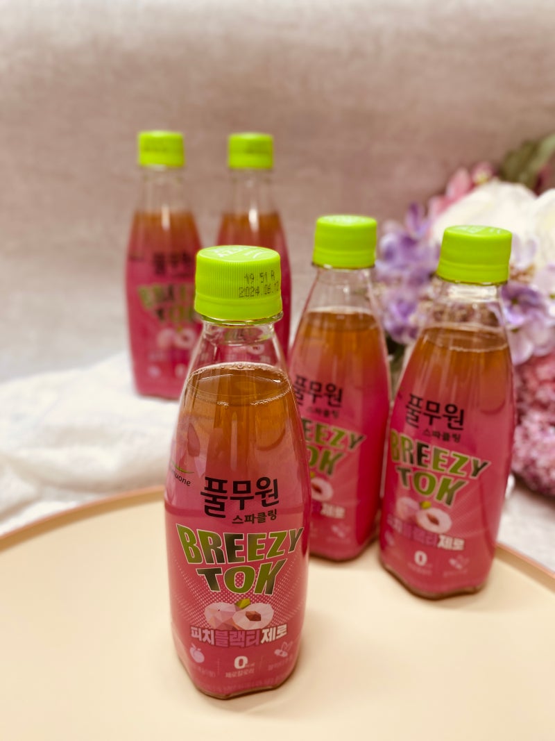 풀무원 브리지톡 피치블랙티제로 깔끔한 제로칼로리 탄산음료 홈카페 레시피 네이버 블로그