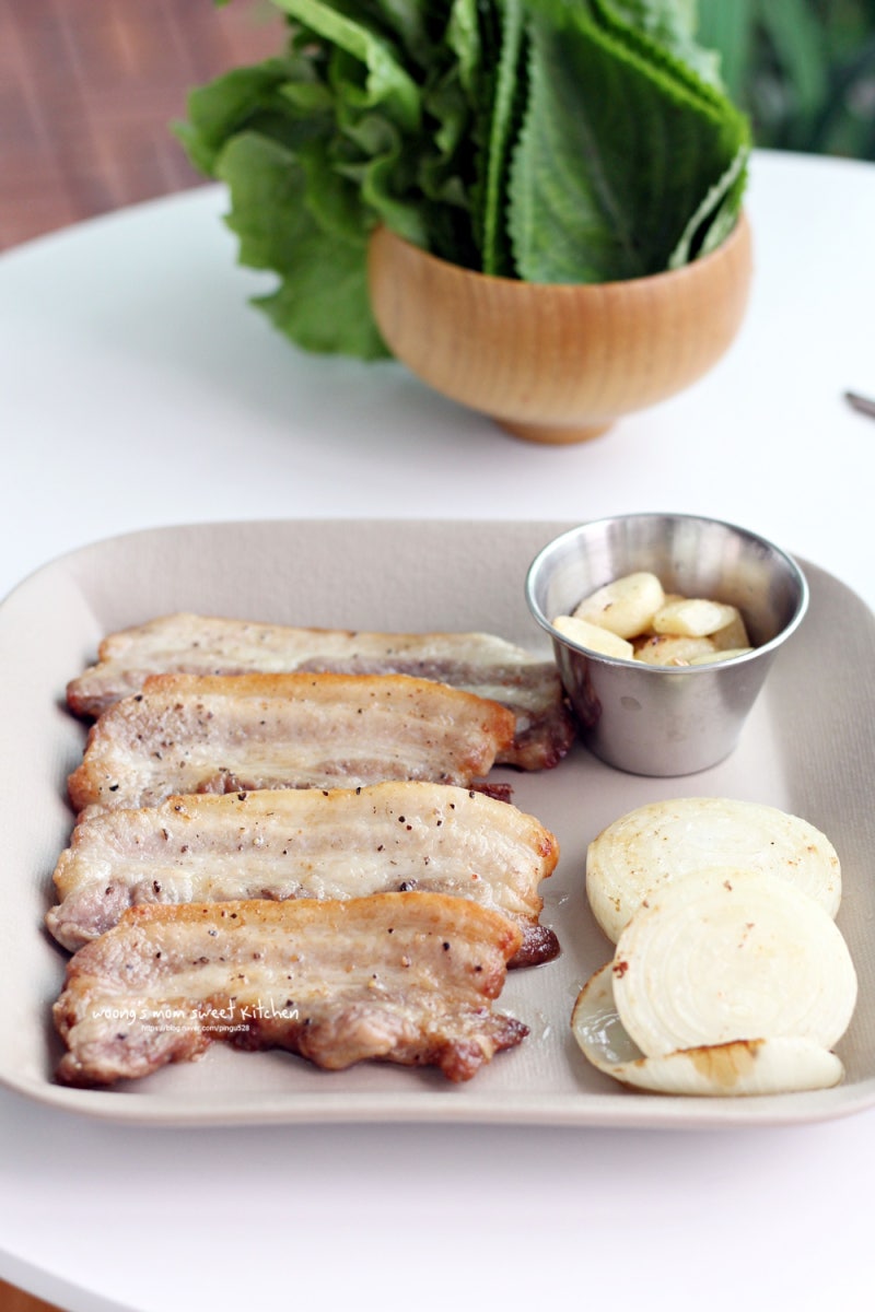 삼겹살 맛있게 굽는법 에어프라이어 삼겹살구이 시간 백종원 한돈 국내산 삼겹살 요리 네이버 블로그