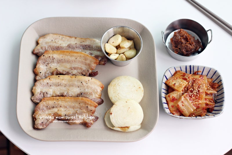 삼겹살 맛있게 굽는법 에어프라이어 삼겹살구이 시간 백종원 한돈 국내산 삼겹살 요리 네이버 블로그