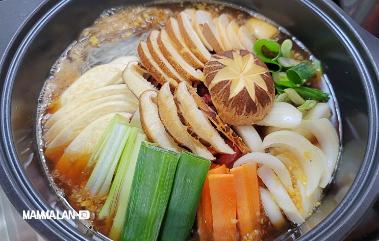 서울식 소불고기 전골 레시피 뚝배기불고기 양념육수 황금비율 국물불고기