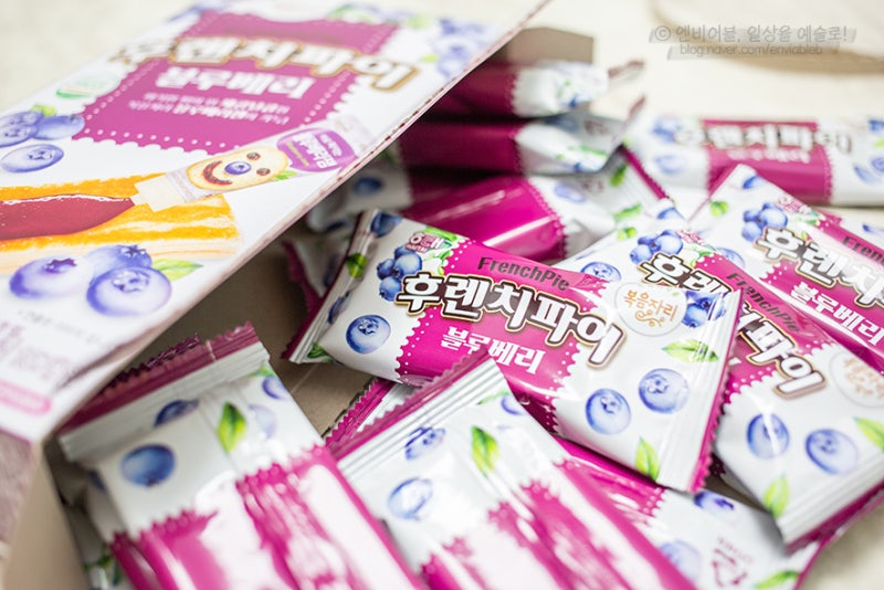 후렌치파이 블루베리 해태제과 복음자리잼 콜라보 여름시즌 한정판매 네이버 블로그