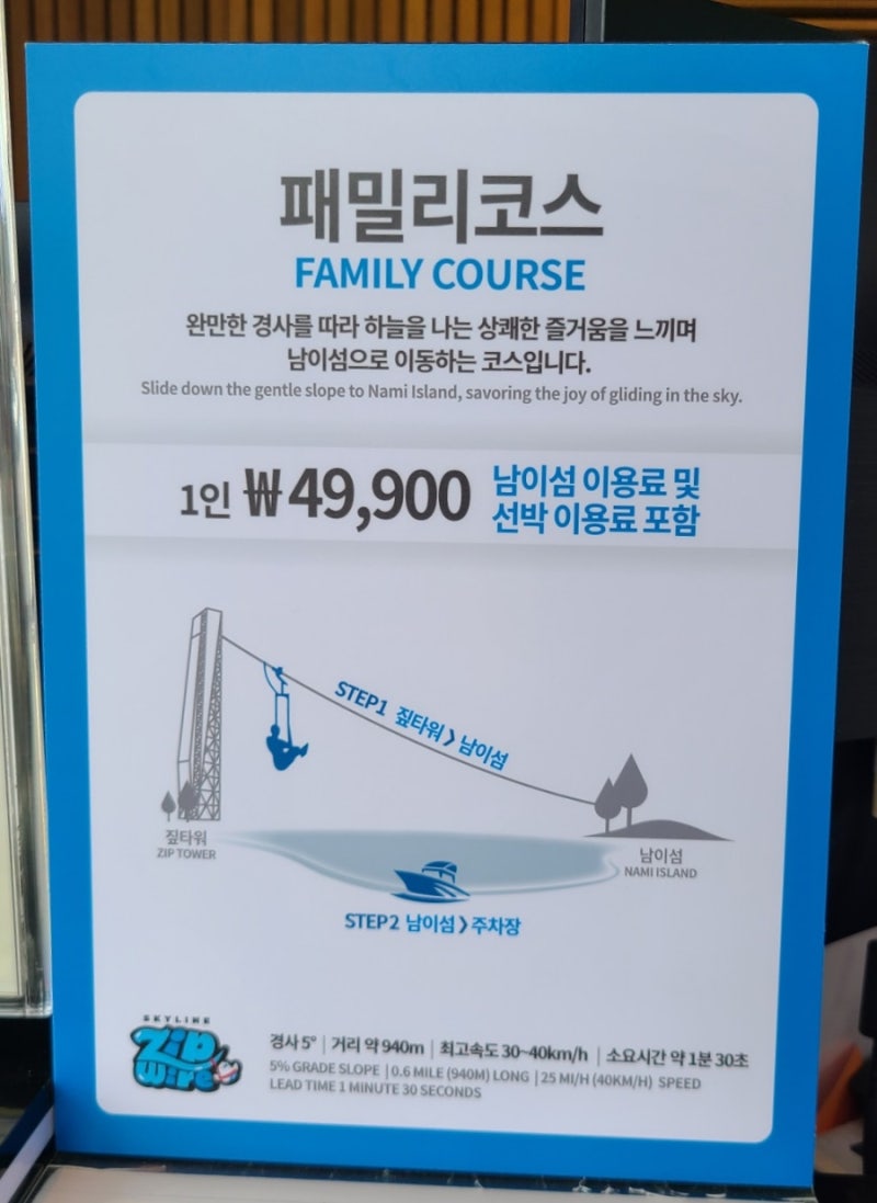 가평 남이섬 짚라인 스카이라인 짚와이어 입장권 예약 및 할인 네이버 블로그