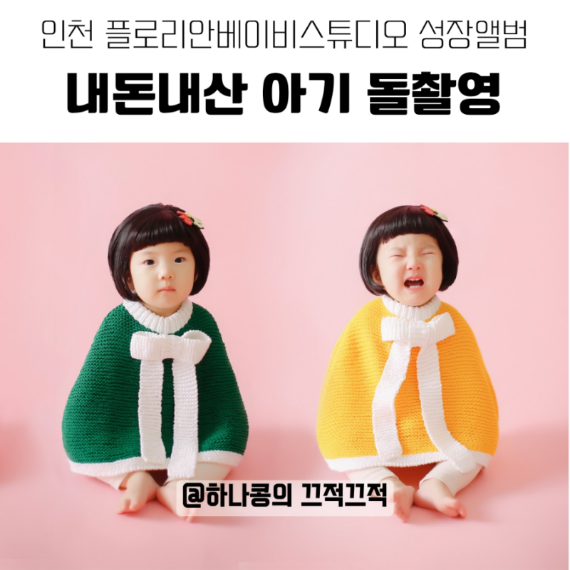 내돈내산 인천 돌촬영 플로리안 베이비 스튜디오 돌아기 전통돌사진 못난이인형 어부바컨셉 네이버 블로그