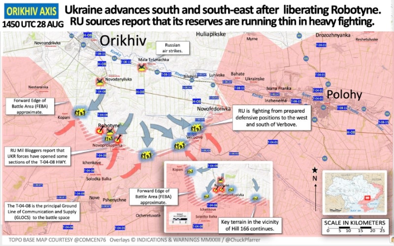 Robotyne ~ Verbove 전황 Update. : 네이버 블로그