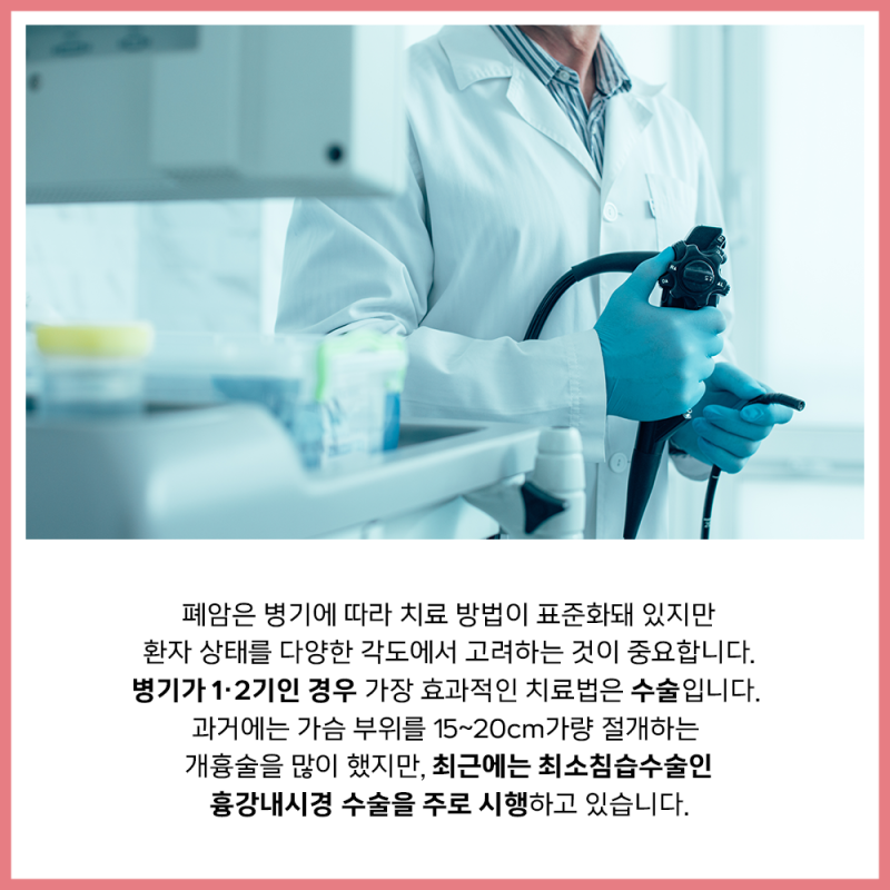 폐암센터 차별화된 전략으로 획기적 치료 성적을 도출합니다 네이버 블로그
