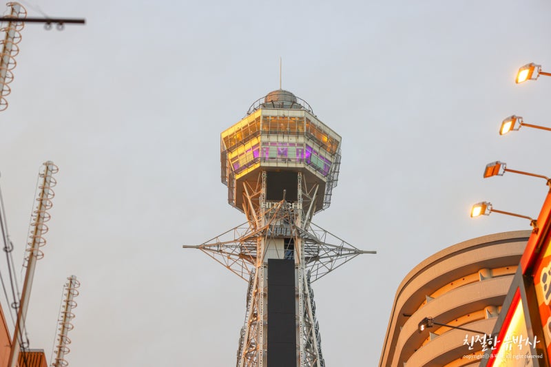 오사카 신세카이 츠텐카쿠 타워 대기시간 및 전망대 비교 장단점주유패스 가능 네이버 블로그