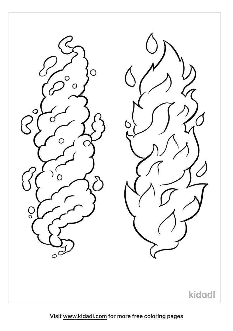 pillar of cloud and fire coloring pages