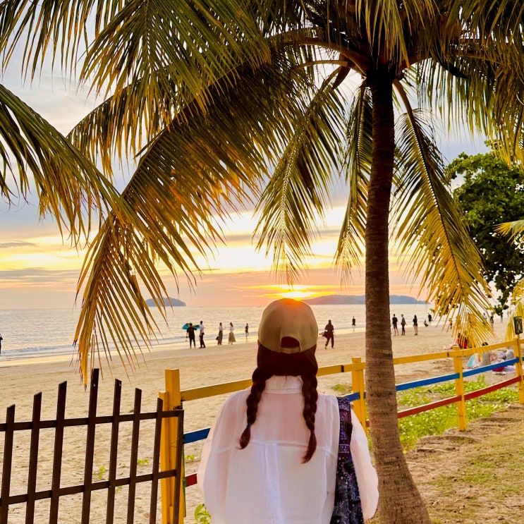 [코타키나발루 여행] 탄중아루 비치 징 선셋 바 (Zing sunset bar) 메뉴, 일몰 후기