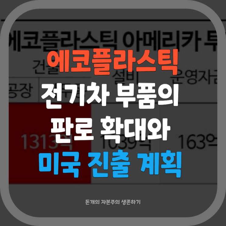 에코플라스틱 전망 현대차와 함께 미국 전기차 시장 공략 🚗