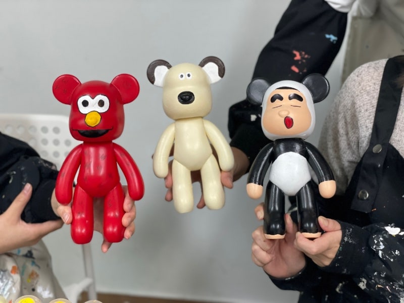 베어브릭 페인팅 잠실 공방 원데이클래스 내돈내산 대만족 후기 네이버 블로그