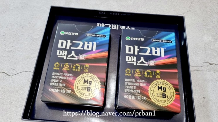 마그네슘 영양제 유한양행 마그비 맥스 마그비 액티브 가격 비교 눈가가 떨려서 샀어요