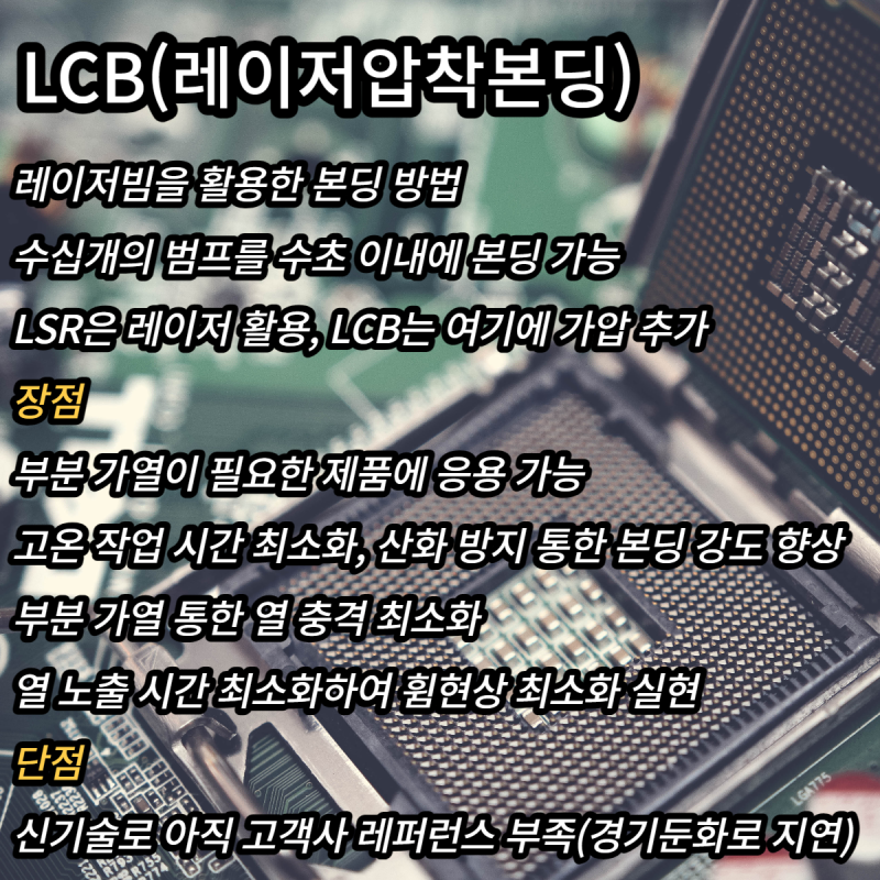 반도체 후공정 본딩 공정 종류별 특징 및 장단점 정리 - 매스 리플로우, TCB, LCB, LSR, MR-MUF : 네이버 블로그