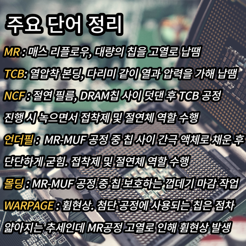 반도체 후공정 본딩 공정 종류별 특징 및 장단점 정리 - 매스 리플로우, TCB, LCB, LSR, MR-MUF : 네이버 블로그